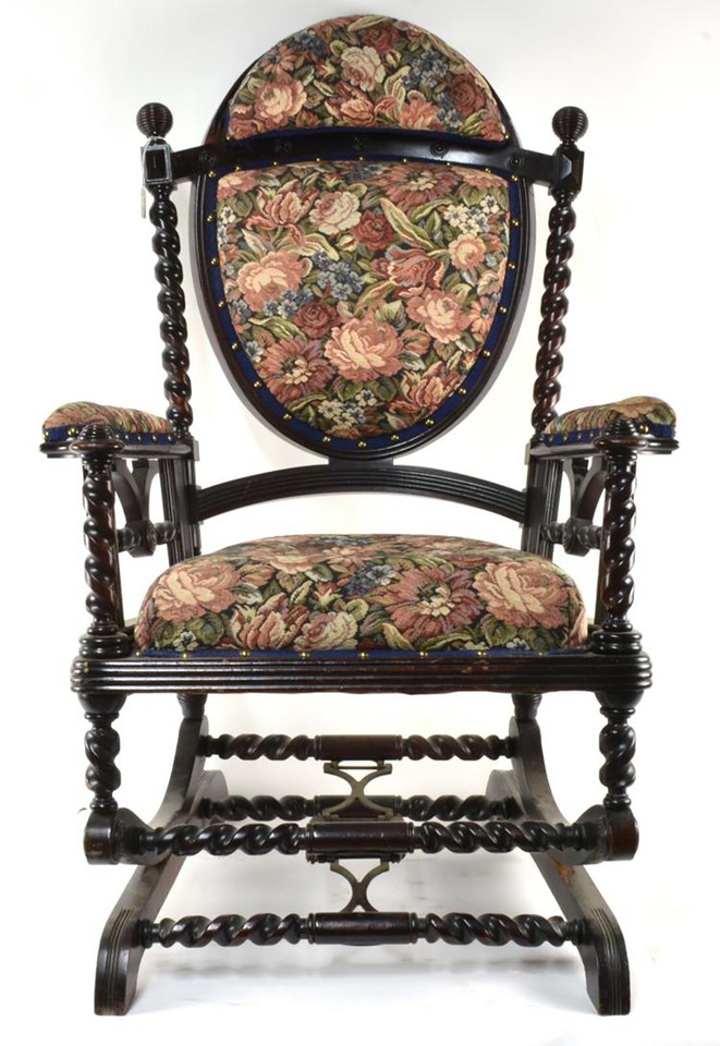 Rare Antique George Hunzinger Rocking Chair, late-19th Century ...