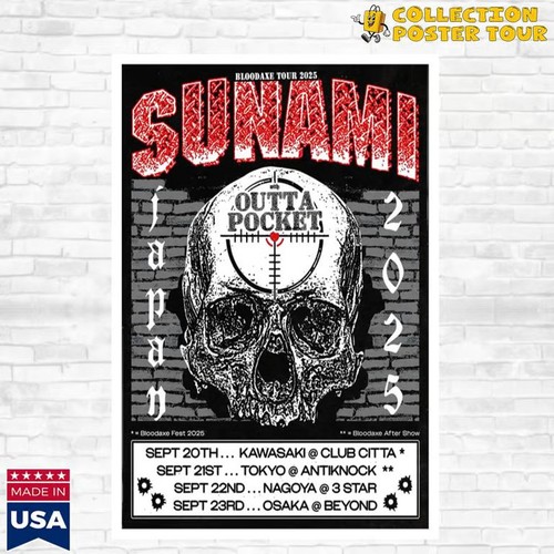 Sunami Bloodaxe Tour 2025 Poster | eBay