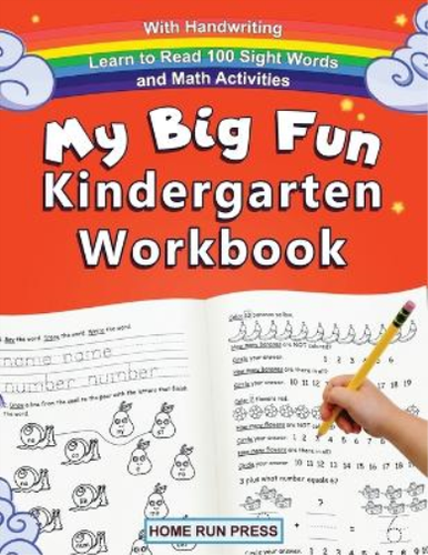 LLC Home Run Pr My Big Fun Kindergarten Workbook with Handwriting Learn ...