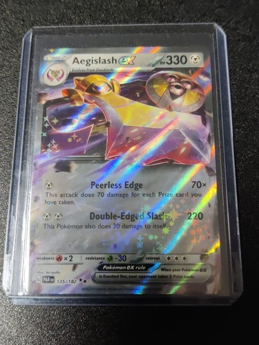 Aegislash EX 135/182 DOUBLE RARE - Paradox Rift - Pokémon TCG Card NM/M ...