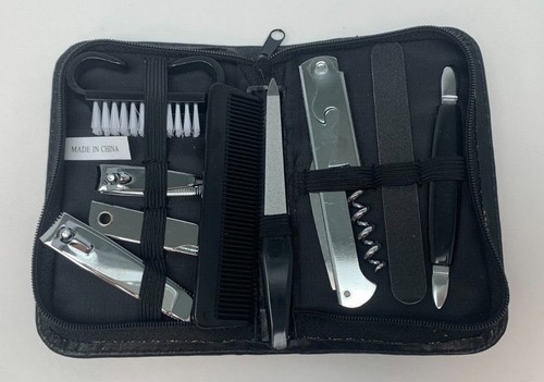Essentials For Men 9 Piece Grooming Set with Storage Case | eBay