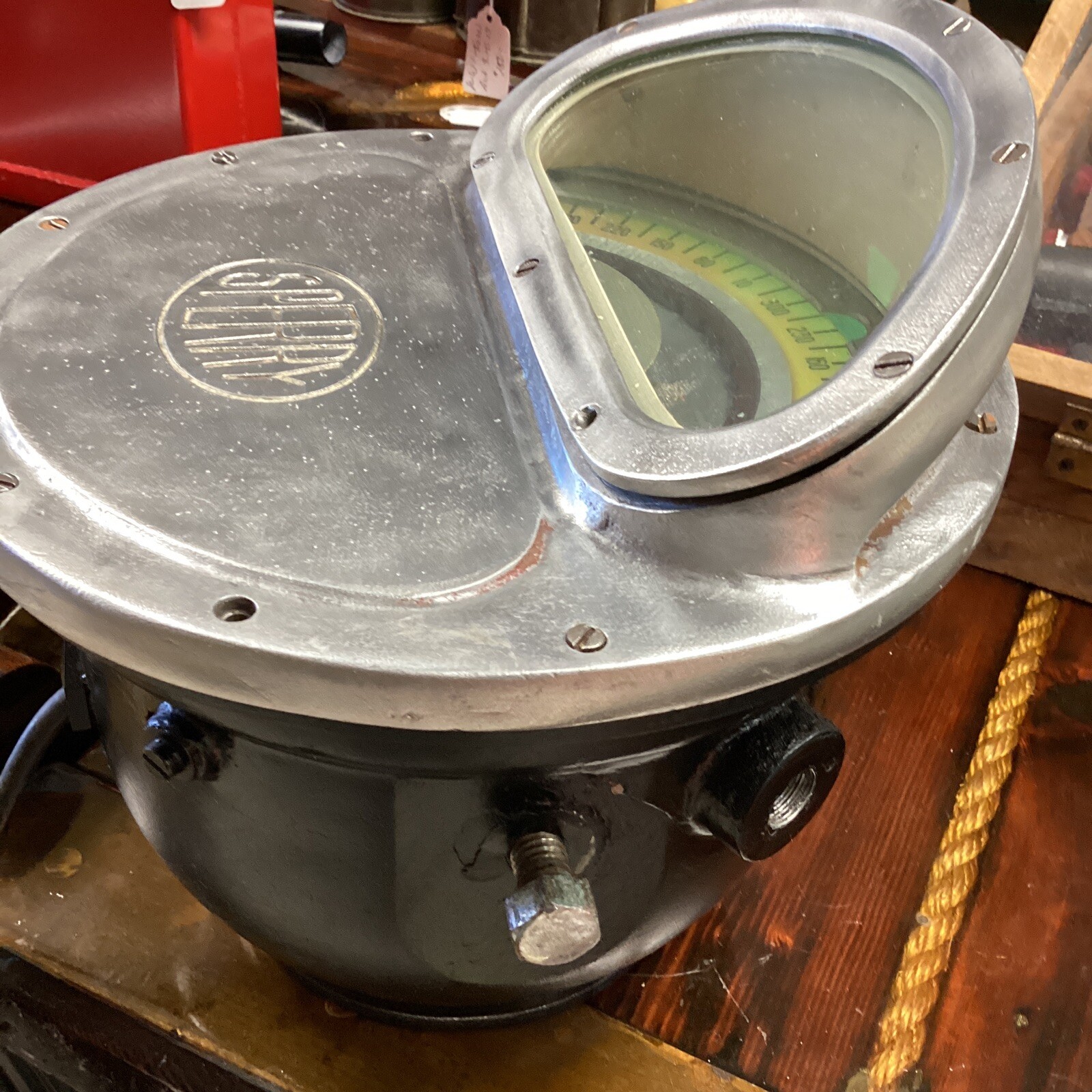 Sperry Gyro-Compass Repeater Binnacle Compass Autopilot | eBay