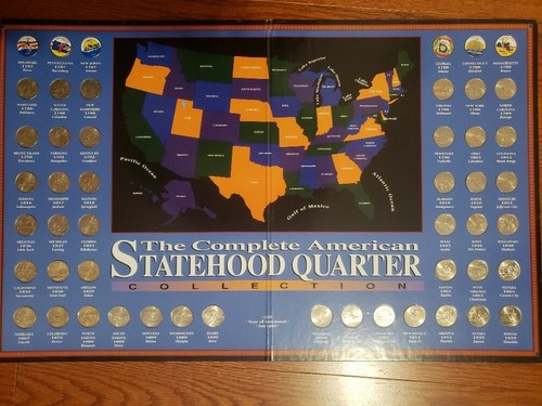 The Complete American Statehood Quarter Collection Folder All QUARTERS ...