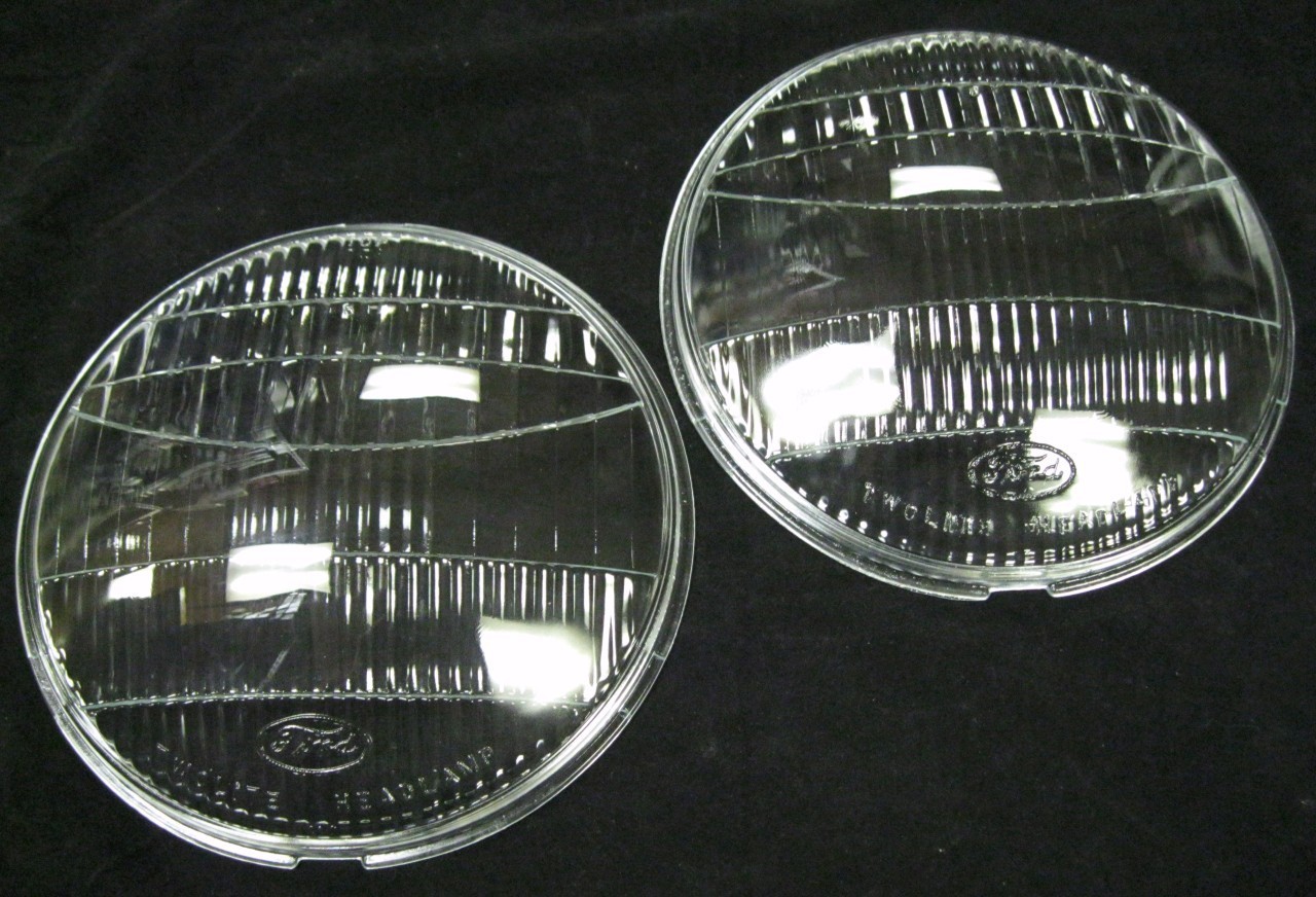 1935 Ford Car 1935 1939 Ford Pickup Truck Glass Headlight Lenses Fluted ...