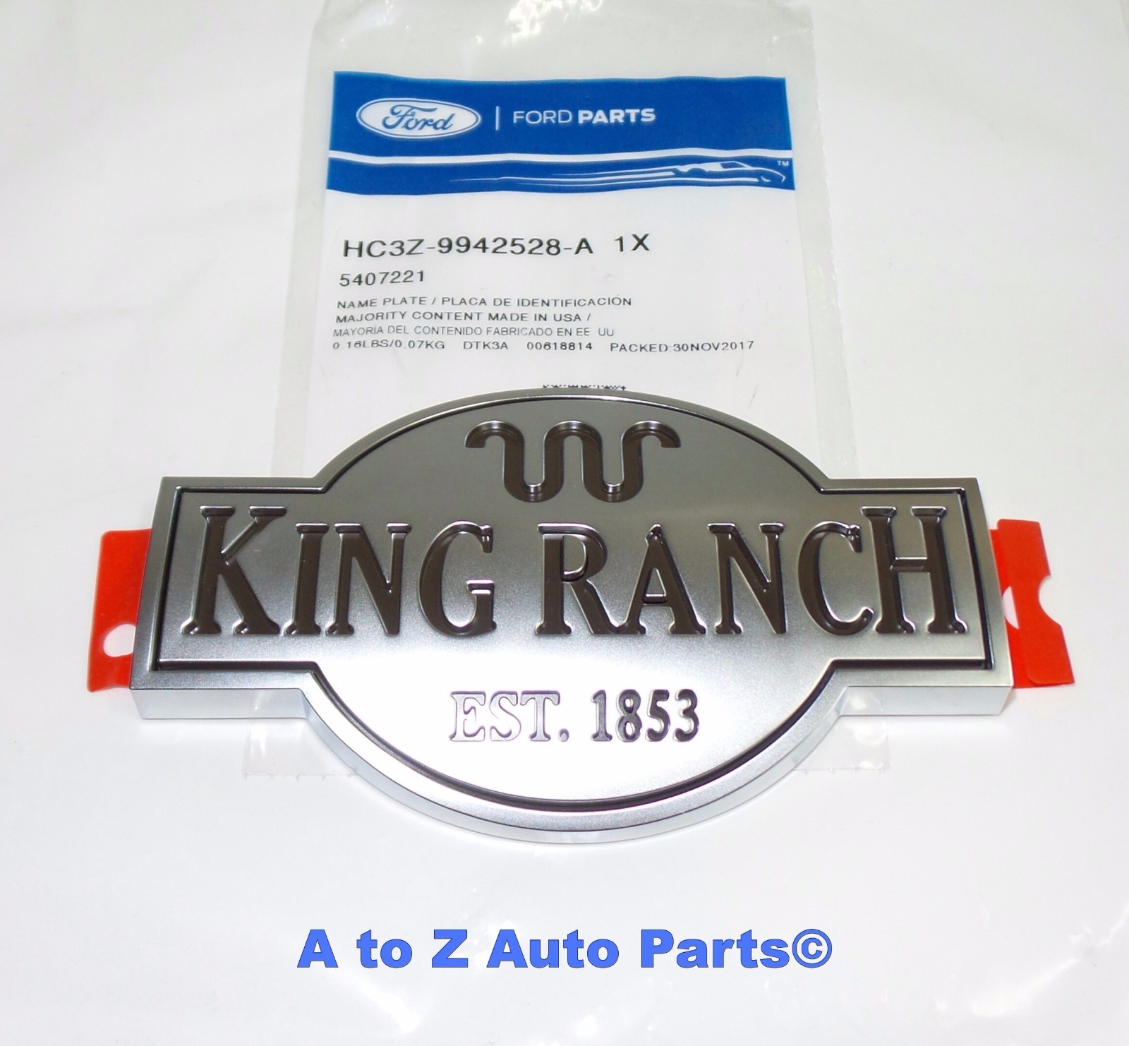 NEW Ford F250, F350 Super Duty KING RANCH Tailgate Emblem, OEM | eBay