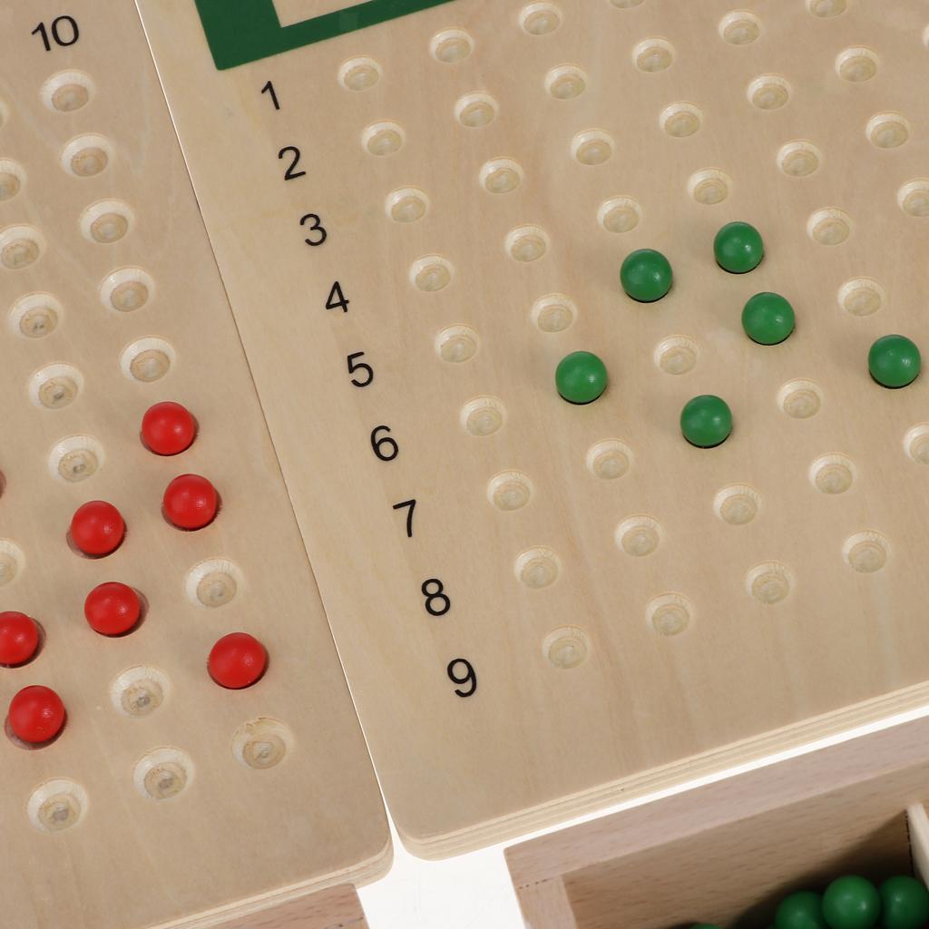 Wooden Montessori Mathematics Multiply & Divide Board Early | eBay