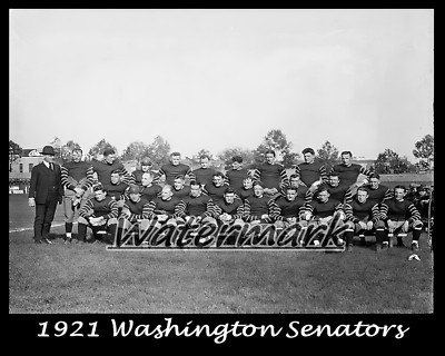 1921 NFL Washington Senators Team Picture 1st Season Black & White 8 X ...
