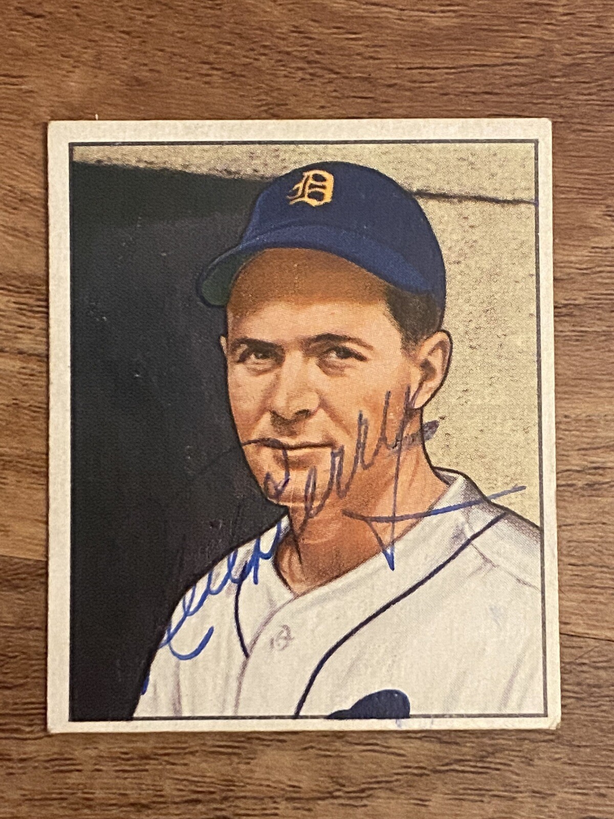 1950 Bowman #241 Neil Berry AUTOGRAPHED Rookie CARD Detroit Tigers DIED ...