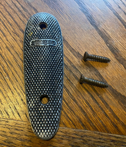 Vintage Remington Early 700 721 722 Aluminum Butt Plate Checkered ...