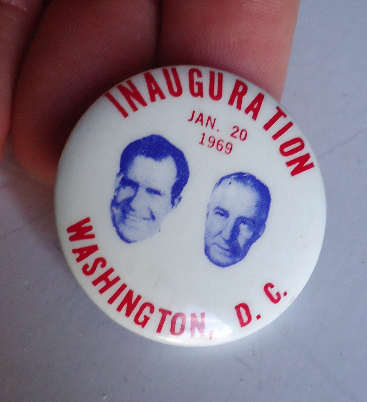 Vintage 1969 Nixon / Agnew " Floating Heads " Jugate Inauguration ...