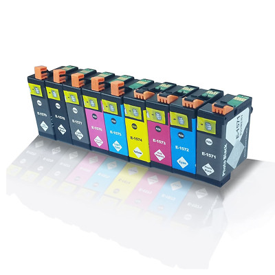 Compatible T157 9-Set Inks T1571/2/3/4/5/6/7/8/9 for Stylus Photo R3000 ...