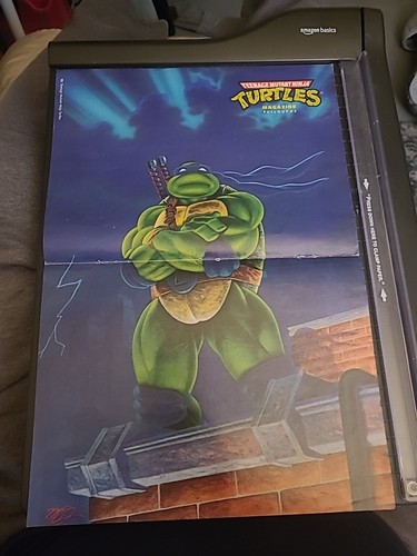Teenage Mutant Ninja Turtles Leonardo Pull Out Poster 1991 Print Ad ...