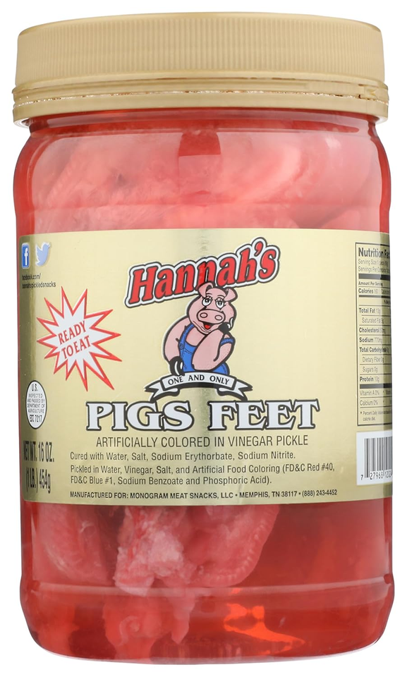 Ready to Eat Pickled Pigs Feet 16 Oz. Jar | eBay