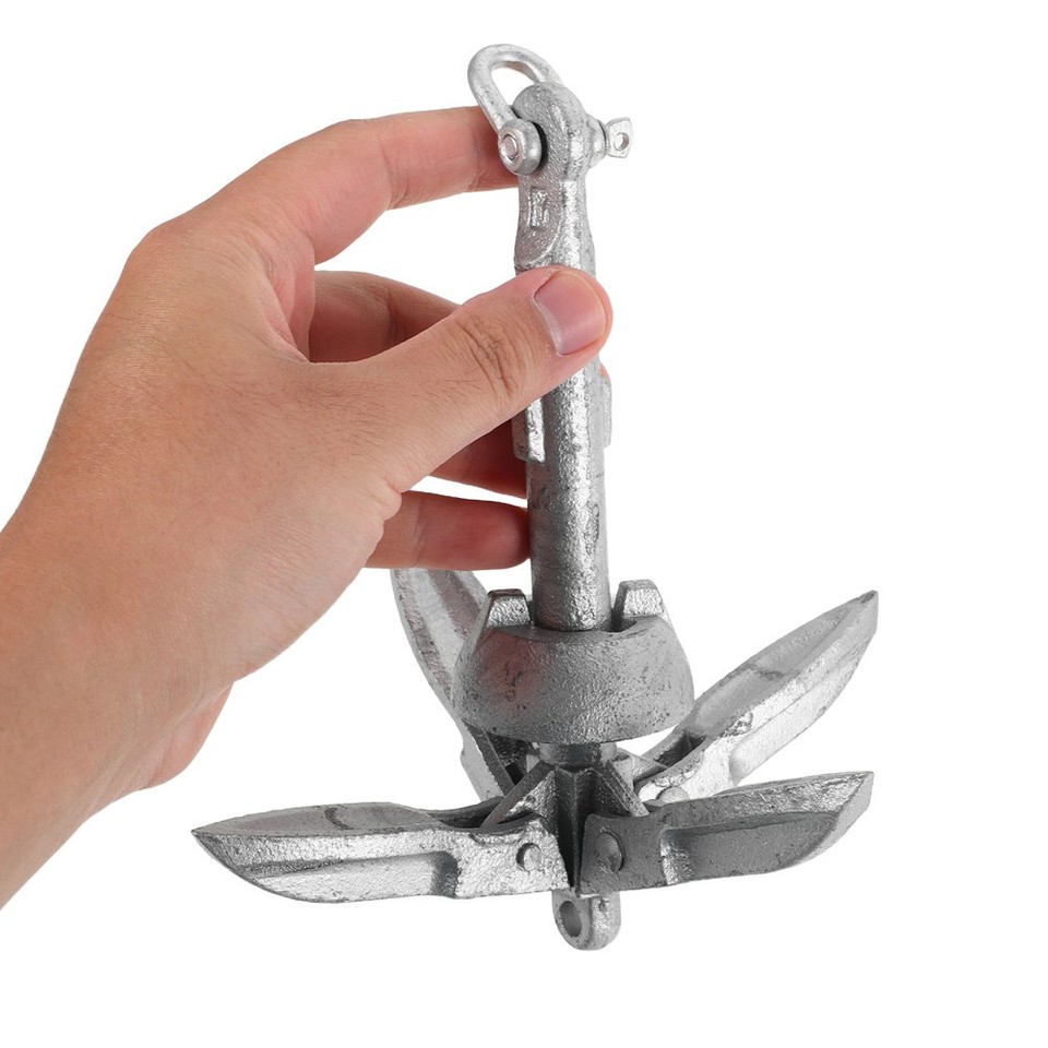 Folding Grapnel Anchor Marine Fish Boat Foldable for Small Yacht | eBay UK