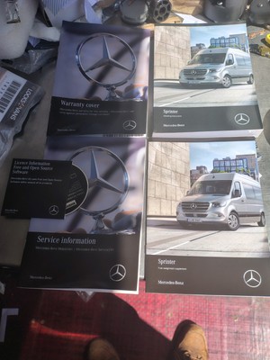 GENUINE MERCEDES-BENZ SPRINTER 2020-2024 OWNERS MANUAL HANDBOOK SERVICE ...