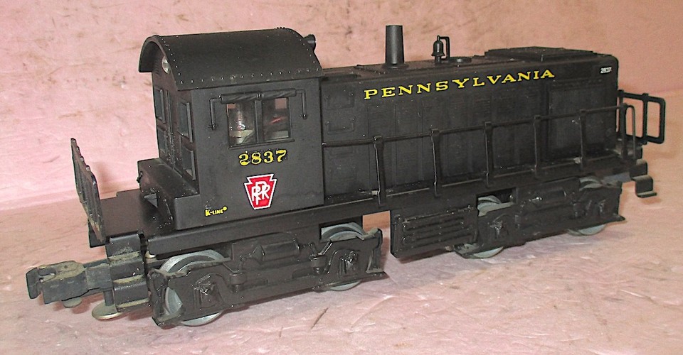 K-Line 2837 Pennsylvania PRR Diesel Switcher "O" Engine DUAL Motors ...