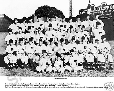 1953 WASHINGTON SENATORS BASEBALL TEAM 8X10 PHOTO PICTURE | eBay UK