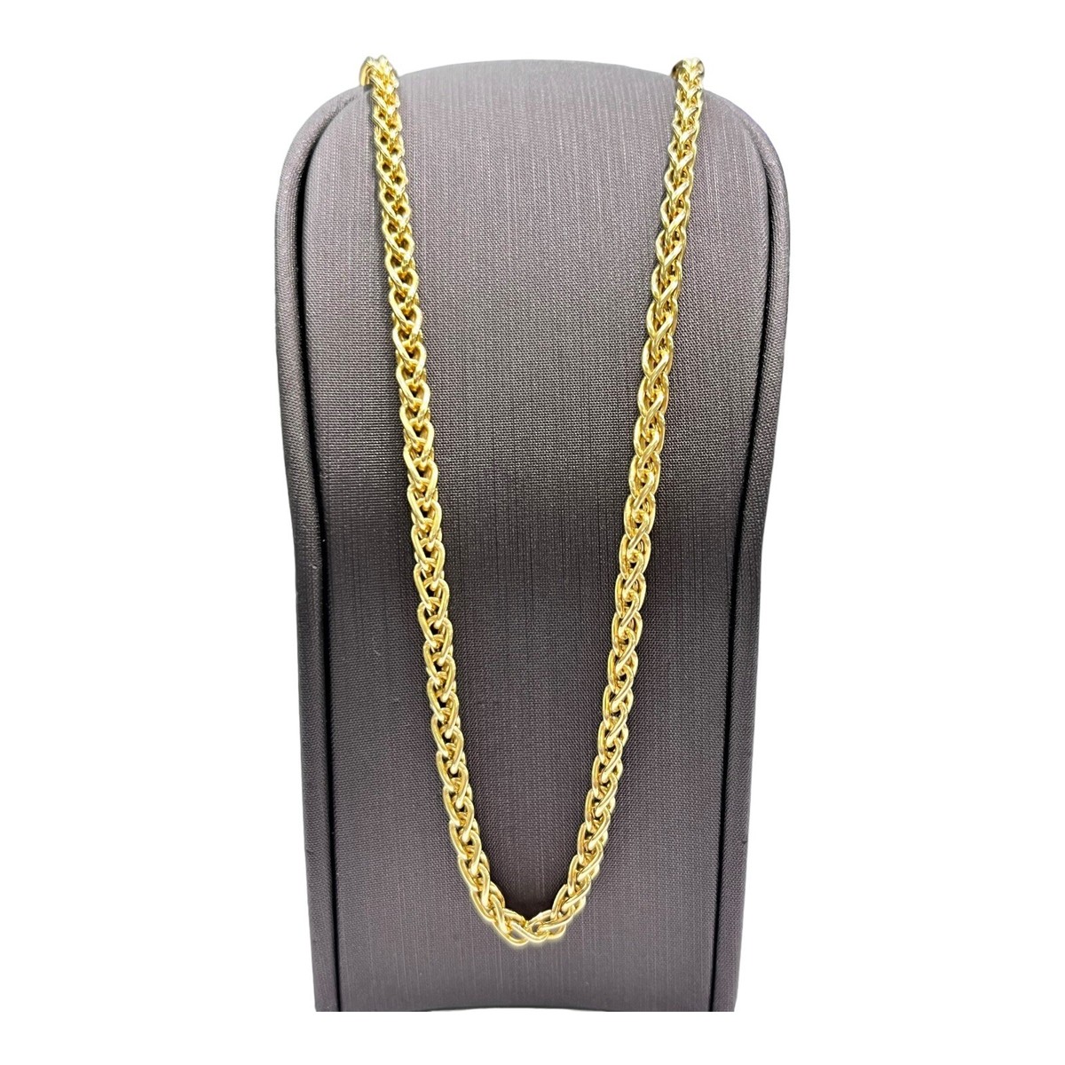 Gold Wheat Chain Necklace