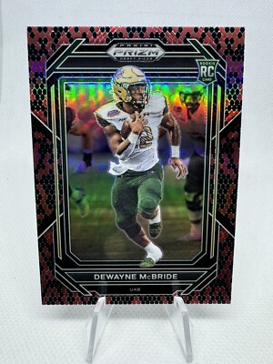 Dewayne McBride 2023 Prizm Draft Picks Snakeskin Rookie #131 UAB ...