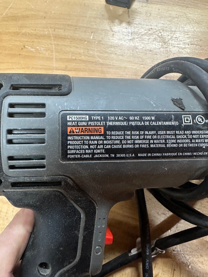 Porter Cable PC1500HG 1500-Watt Corded Heat Gun, Dual-Fan Speed ...