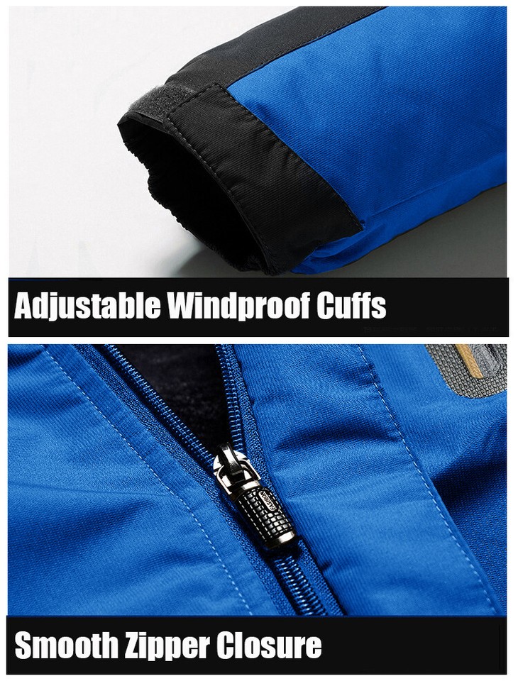Men's Outdoor Ski Snow Jacket Waterproof Mountain Hiking Winter Warm ...