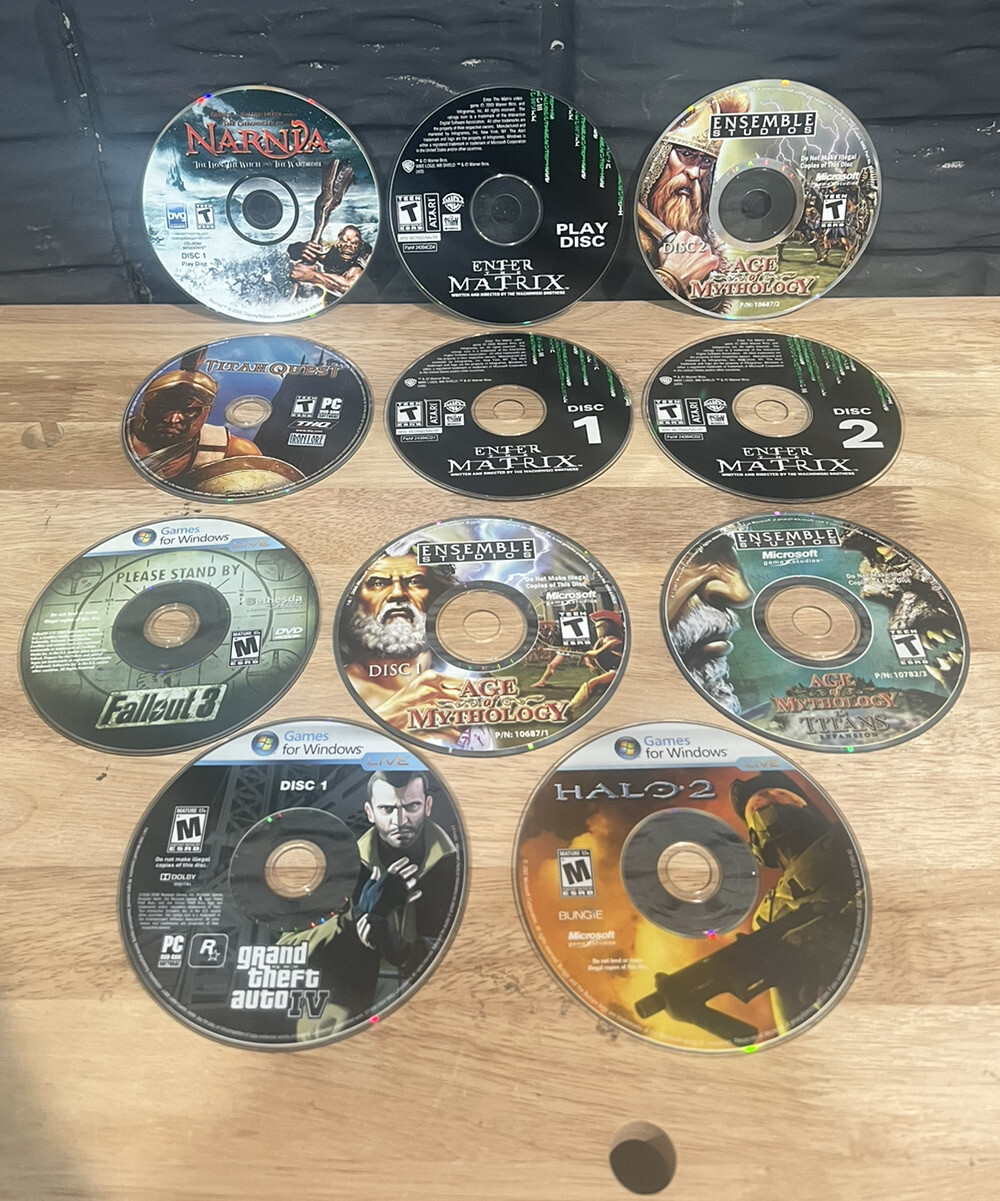 LOT OF LOOSE PC GAMES - Enter The Matrix & More PC CD Games - UNTESTED ...