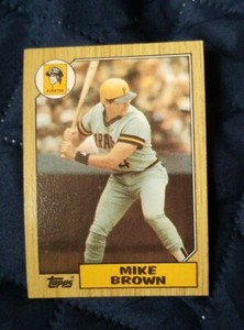 1987 Topps Pittsburgh Pirates Baseball Card #341 Mike Brown | eBay
