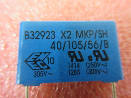 330nf X2 Safety Capacitor (x5) MET FILM MKP 305V 0.33uF 334K ...