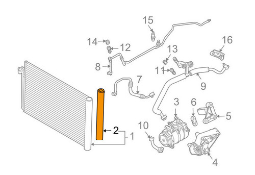 NEW BMW 5 E60 AIR CONDITIONING A/C DRYER 64536907402 6907402 OEM NO ...
