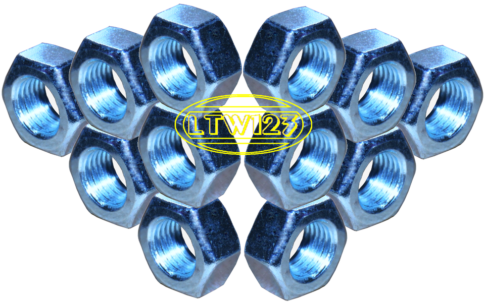 (50 Pcs) M5-0.80 Metric Hex Nut Coarse Thread Zinc Plated Steel | eBay