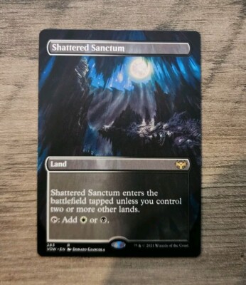 Shattered Sanctum (283) Borderless Innistrad: Crimson Vow VOW MTG Magic ...