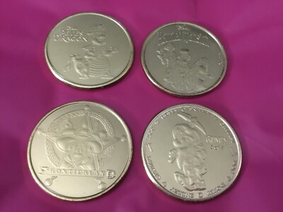 Disney World 2024 Medallion 4 Coin Set - Sheriff Mickey Haunted Mansion ...