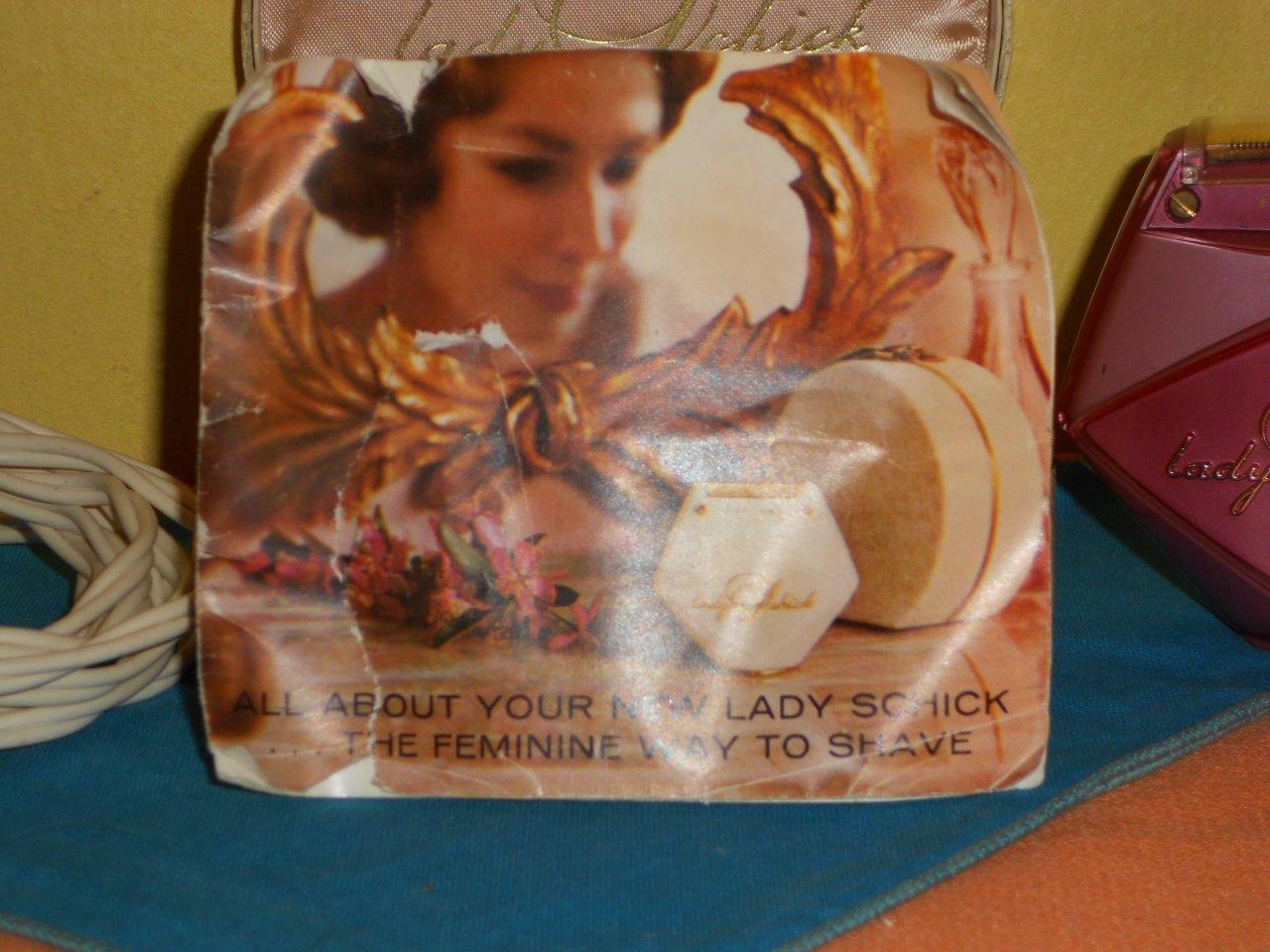 Vintage Retro 1960s PURPLE LADY SCHICK ELECTRIC RAZOR INSTRUCTIONS ...