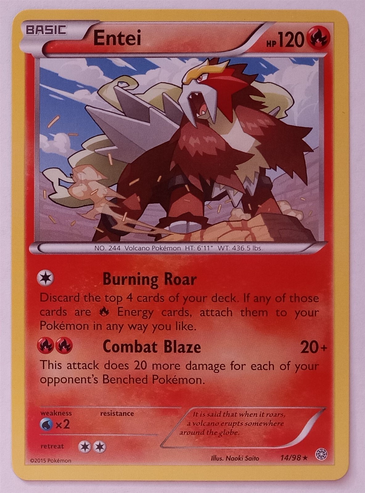 Pokemon - Entei - Ancient Origins 14/98 - Rare - LP | eBay