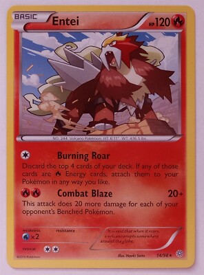 Pokemon - Entei - Ancient Origins 14/98 - Rare - LP | eBay