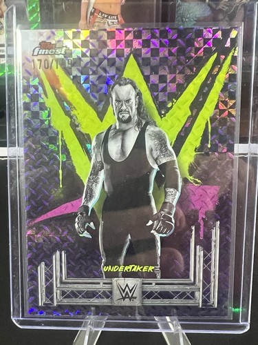 UNDERTAKER Topps Finest WWE 2025 common Purple Refractor /199 Color ...