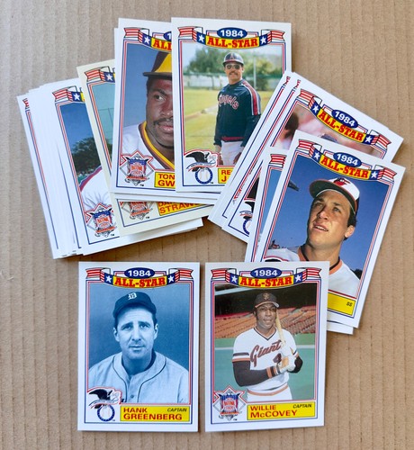 1984 Topps All-Star Game Commemorative Set Ripken, Brett, Reggie, Carew ...