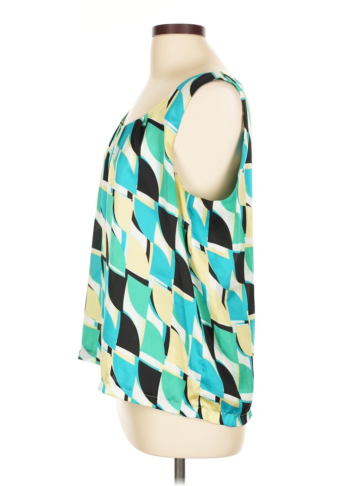 Dana Buchman Women Green Sleeveless Blouse L | eBay