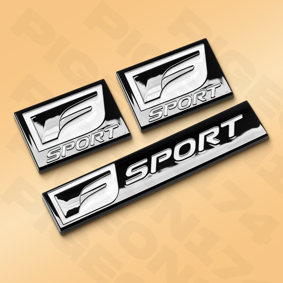 3 Fender Trunk F-sport Emblem Replacement Badge For NX LX UX IS RCF ISF ...