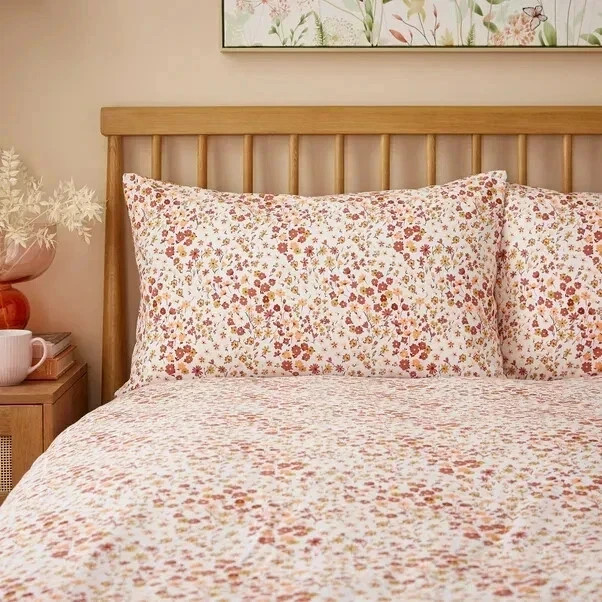NEW IN PACK DUNELM Novie Floral Polycotton Double Duvet Cover Set | eBay UK