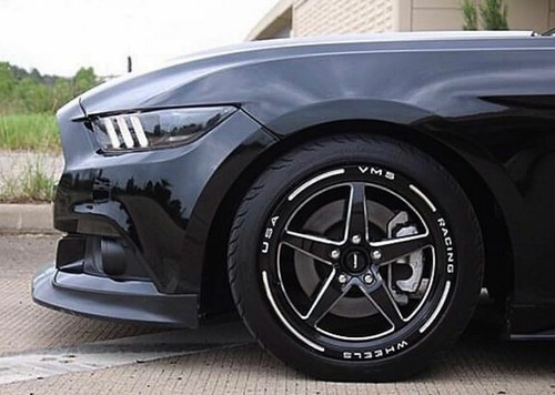 2 VMS RACING V-STAR FRONT DRAG RACE RIMS WHEELS 18X5 SKINNIES FOR FORD ...