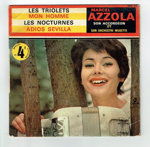 Marcel AZZOLA Musette Vinyl 45T EP LES TRIOLETS -ADIOS SEVILA -TRIANON 4544 RARE | eBay
