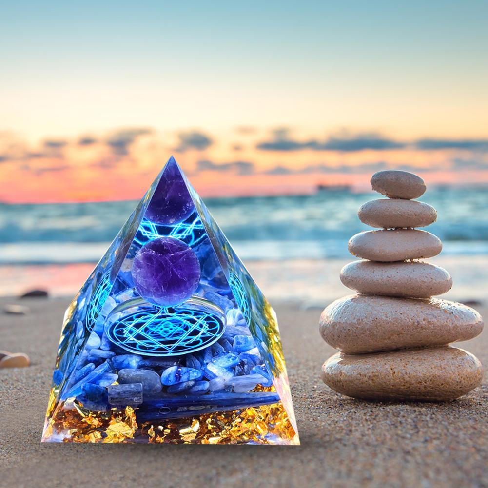 5cm Pyramid Heal Reiki Energy Generator Crystal Stone (F) | eBay