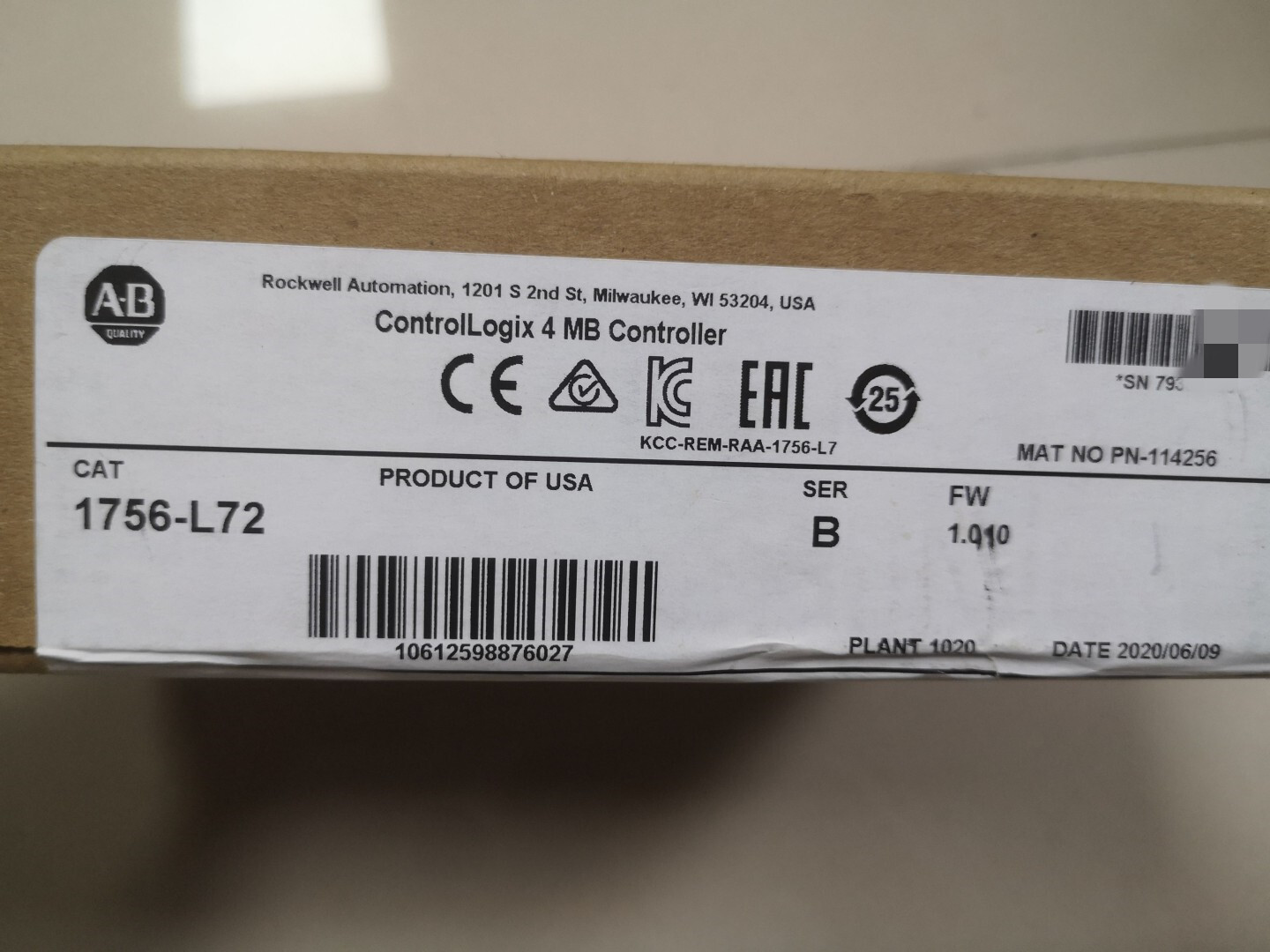 New Factory Sealed Allen Bradley 1756-L72 Logix5572 Processor 4MB | eBay