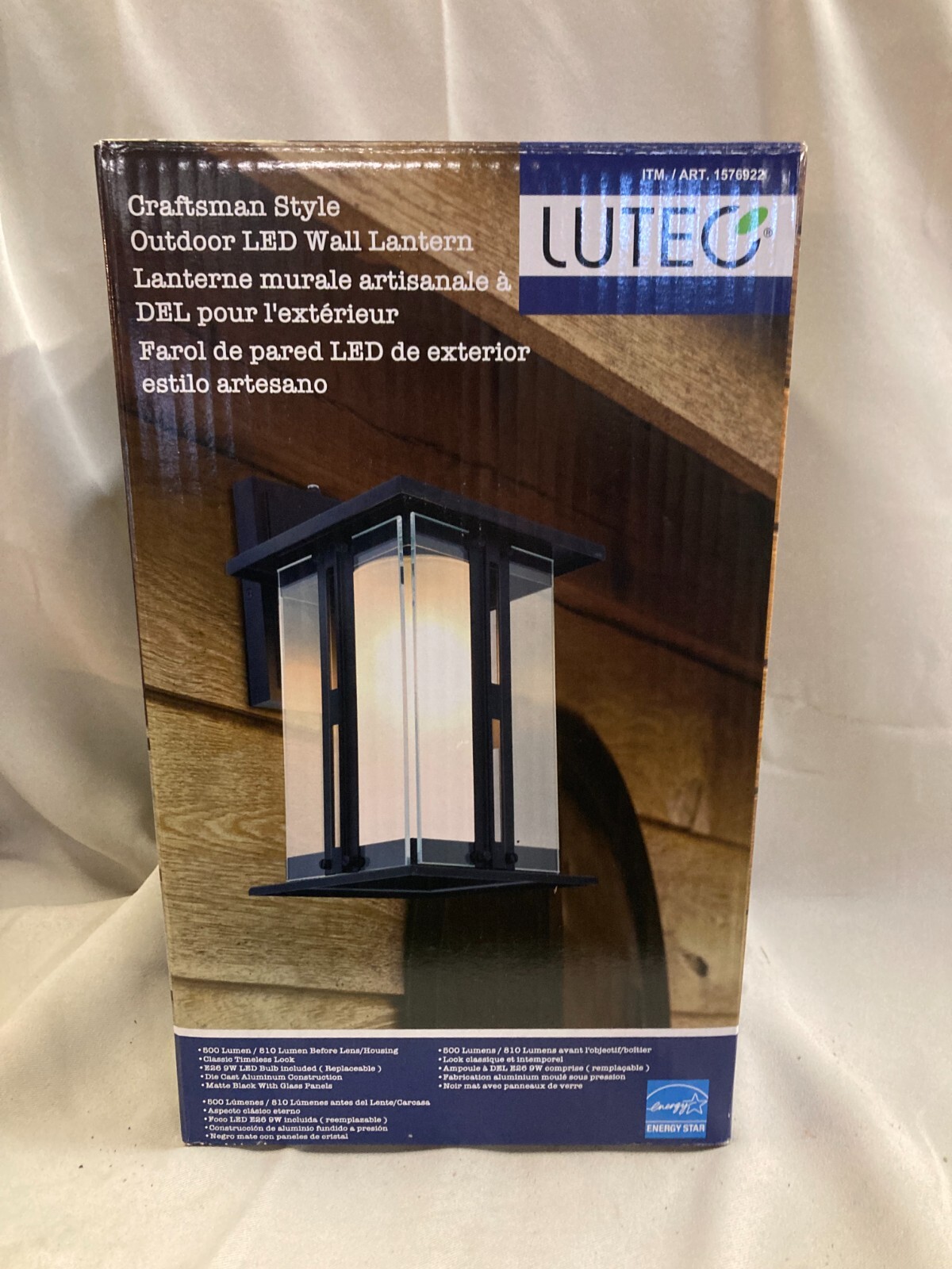 Lutec Craftsman Style Outdoor LED Wall Lantern !! | eBay