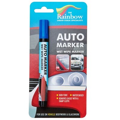Car Paint Marker Pens Auto Writer Blue - Best For Windows, Glass, Tire ...