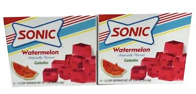 Sonic Watermelon Gelatin Mix 3.94 oz ( 2 Boxes ) | eBay