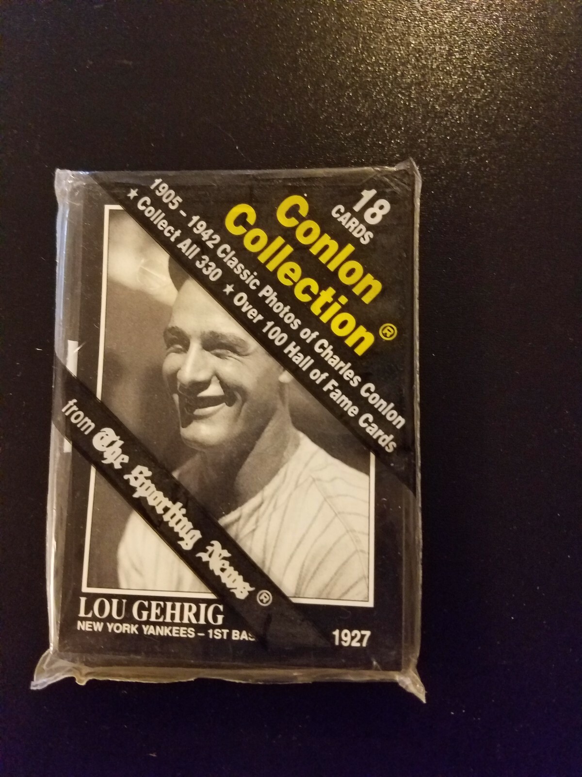 127* 1991 Conlon Collection The Sporting News Pack ( Lou Gehrig on the ...