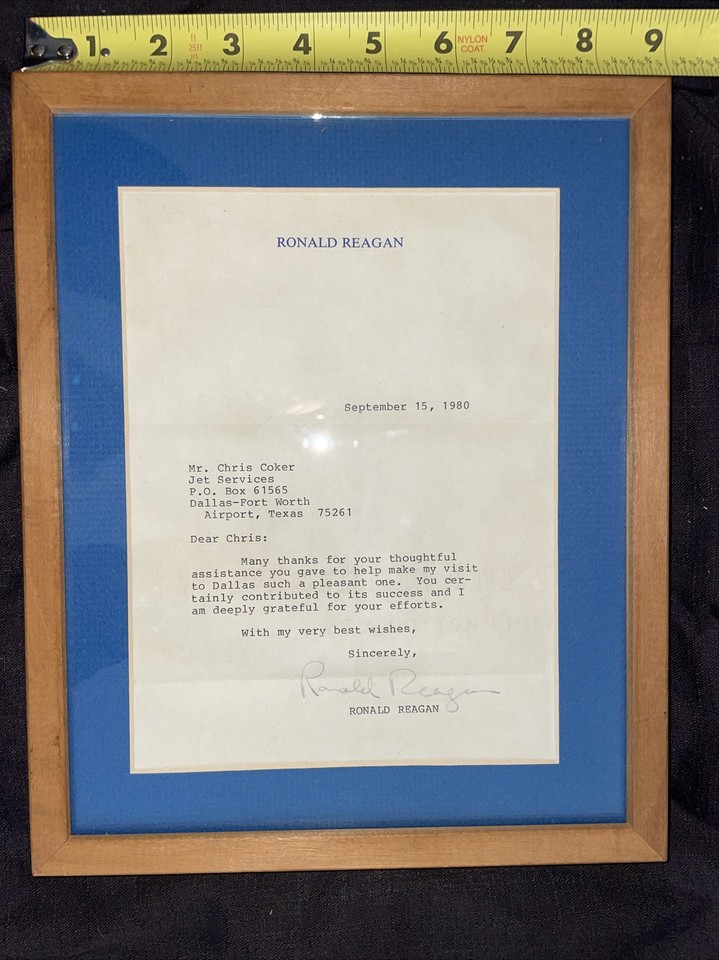 RONALD REAGAN - typed letter signed on September 15, 1980 | eBay