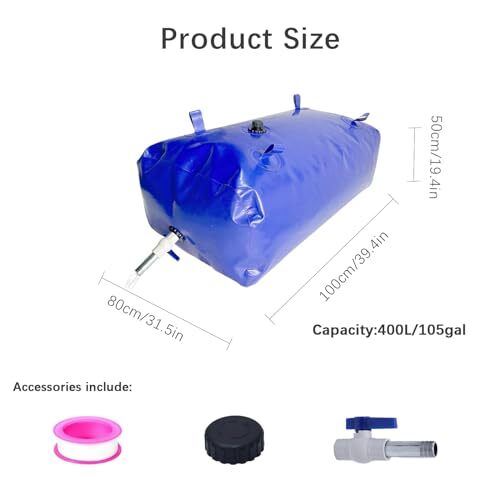 Water Storage Bladder Large Capacity Water Storage Containers 105Gal ...